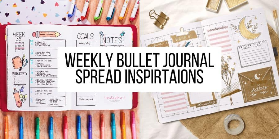 17 Weekly Bullet Journal Spread Inspirations