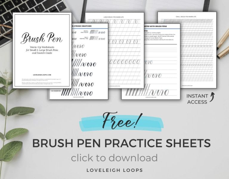 Free Printable Bounce Lettering Worksheets