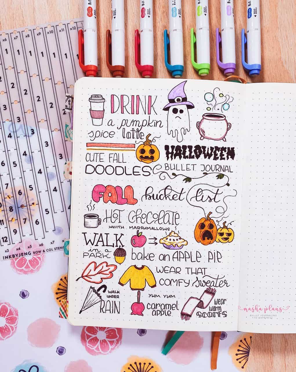 21 Fall Bucket List Ideas and Bullet Journal Inspirations