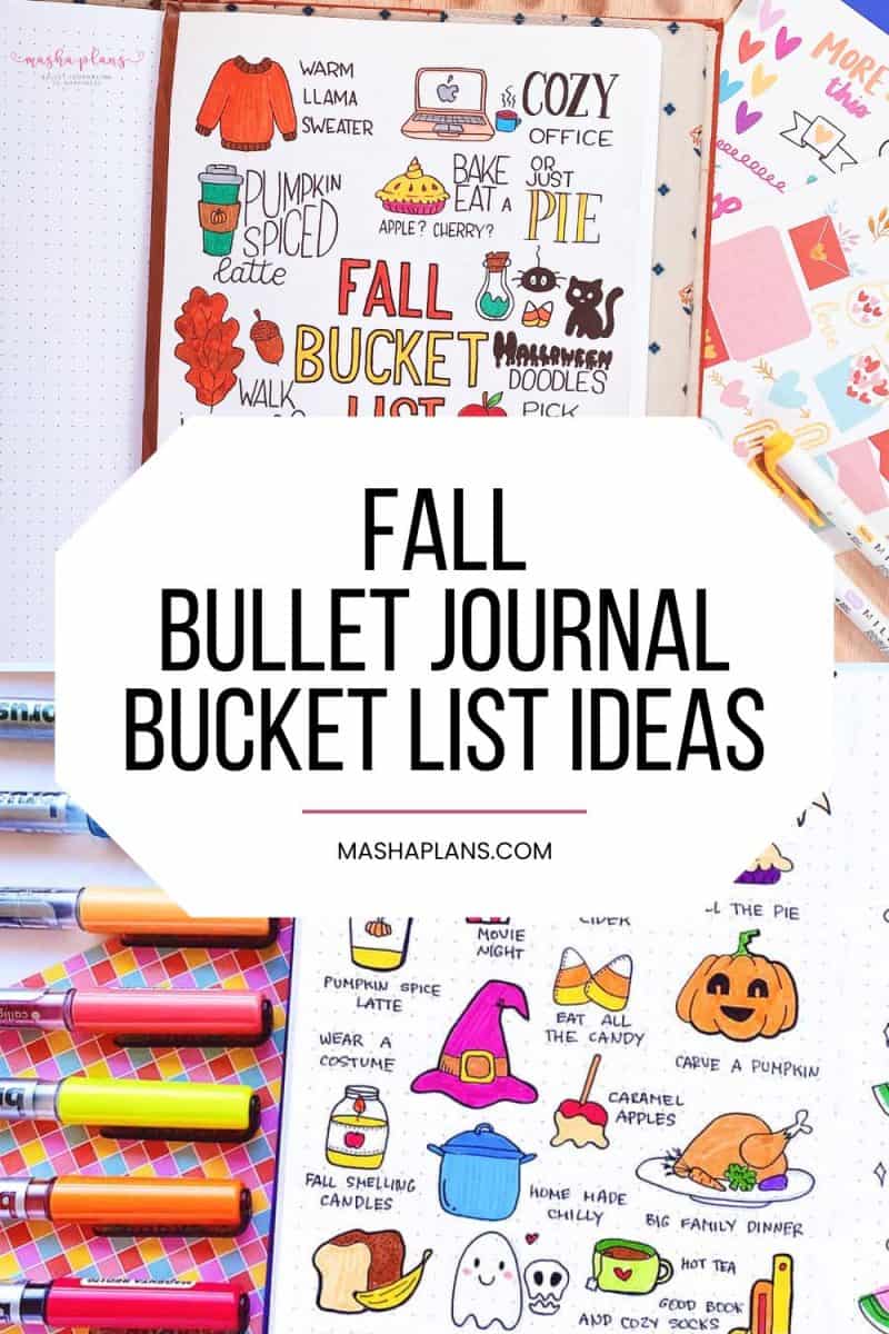 13 Bullet Journal Bucket List Ideas For Fall