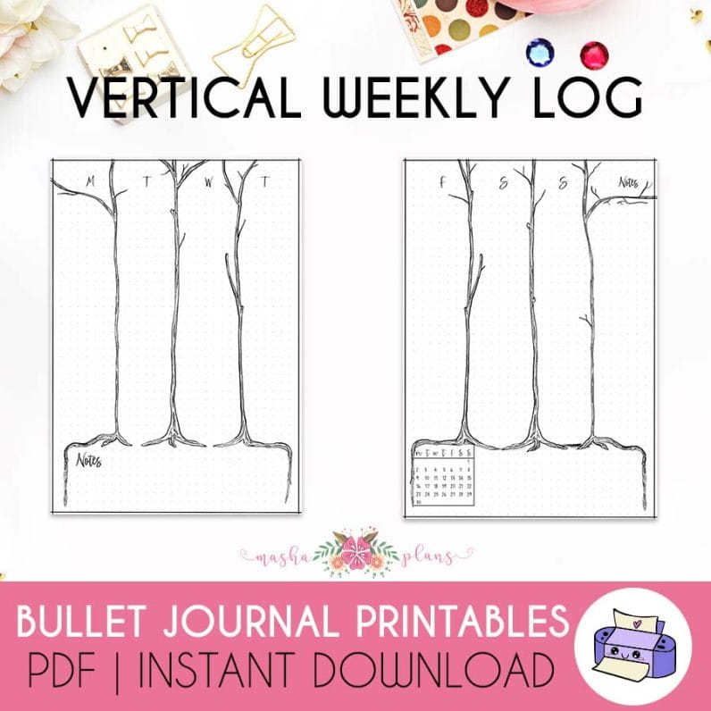 September 2024 Printable Bullet Journal Setup | Masha Plans