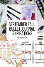 13 September Fall Theme Bullet Journal Inspirations