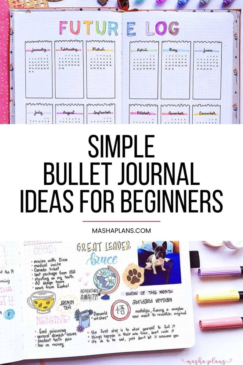 17 Simple Bullet Journal Ideas For Beginners