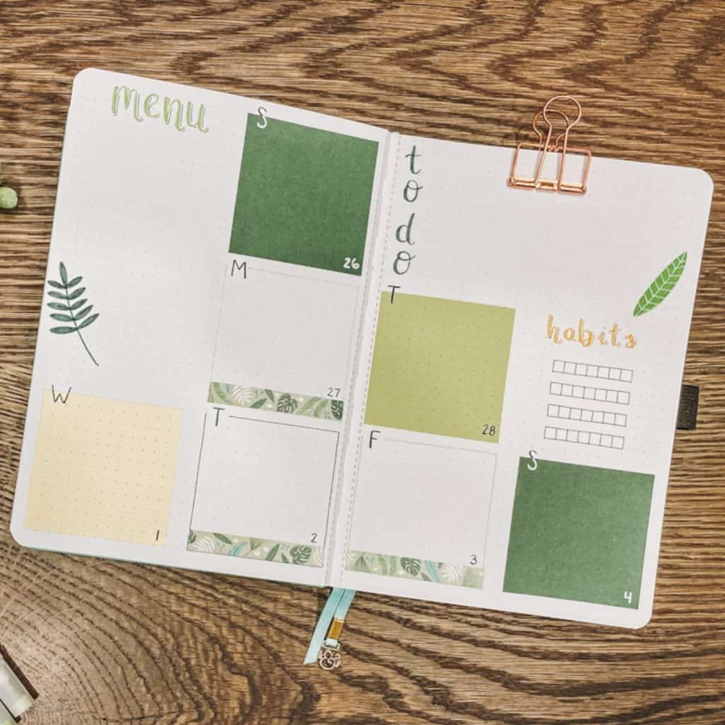13 Bullet Journal Weekly Page Ideas