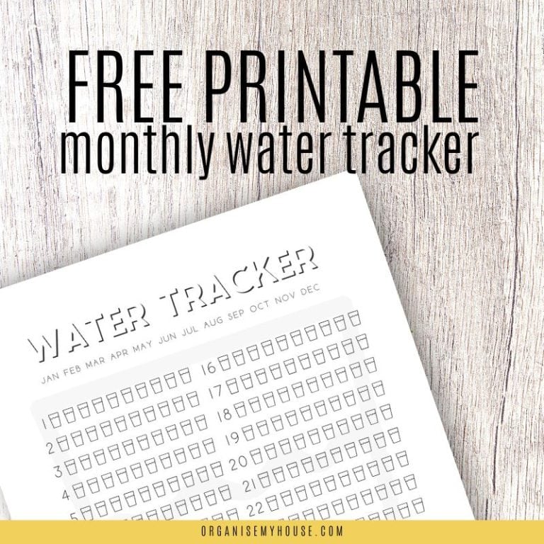 Free Printable Water Intake Trackers