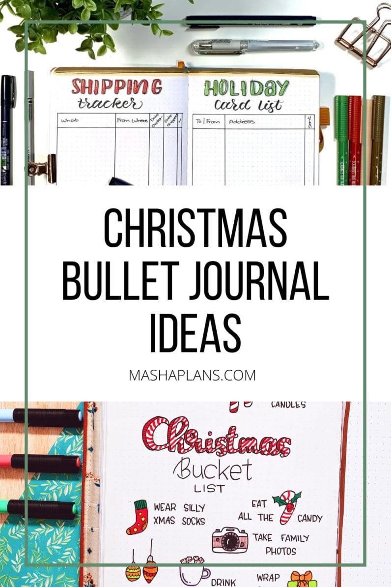 15 Christmas Bullet Journal Ideas