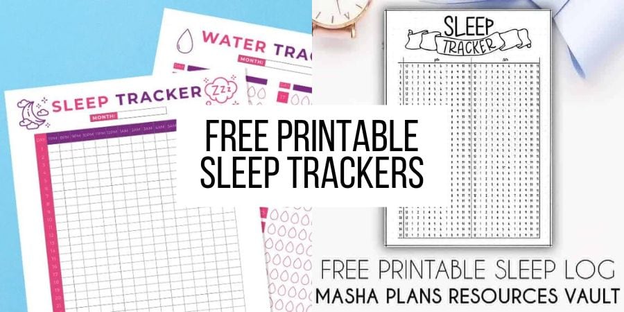 Free Printable Bullet Journal Sleep Trackers