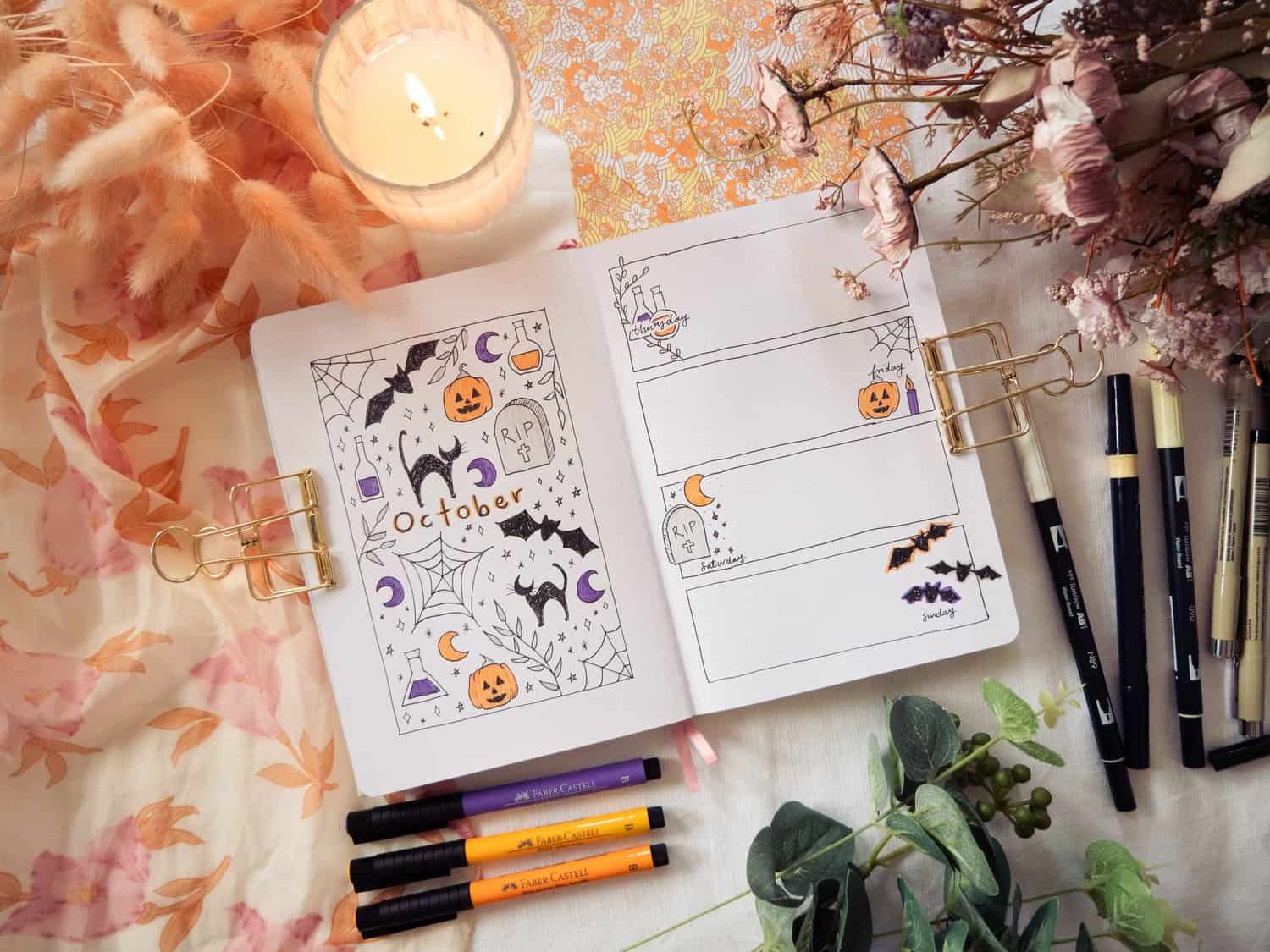 13 October Halloween Bullet Journal Inspirations
