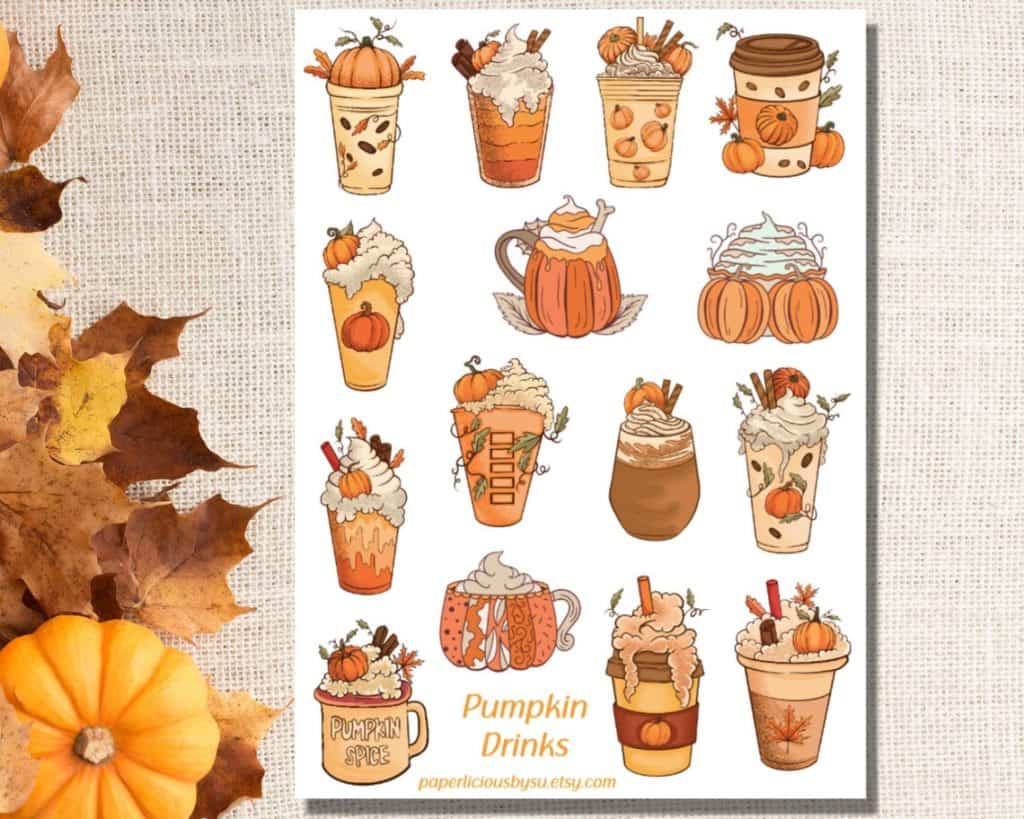 15 Cute Unique Fall Stationery For Your Bullet Journal