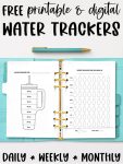 Free Printable Water Intake Trackers