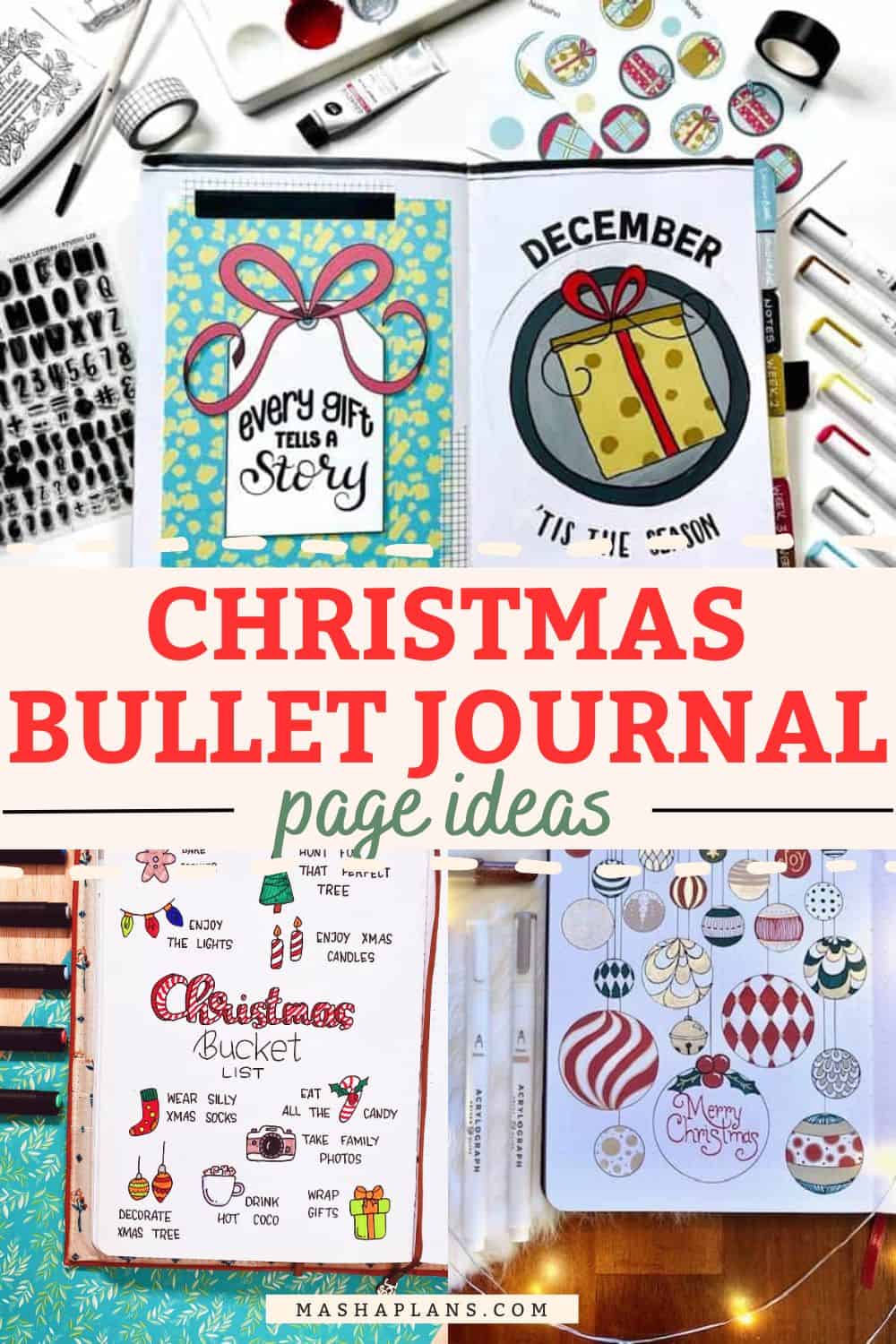 17 Bullet Journal Christmas Page Ideas
