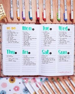 My Favorite Bullet Journal Weekly Layouts