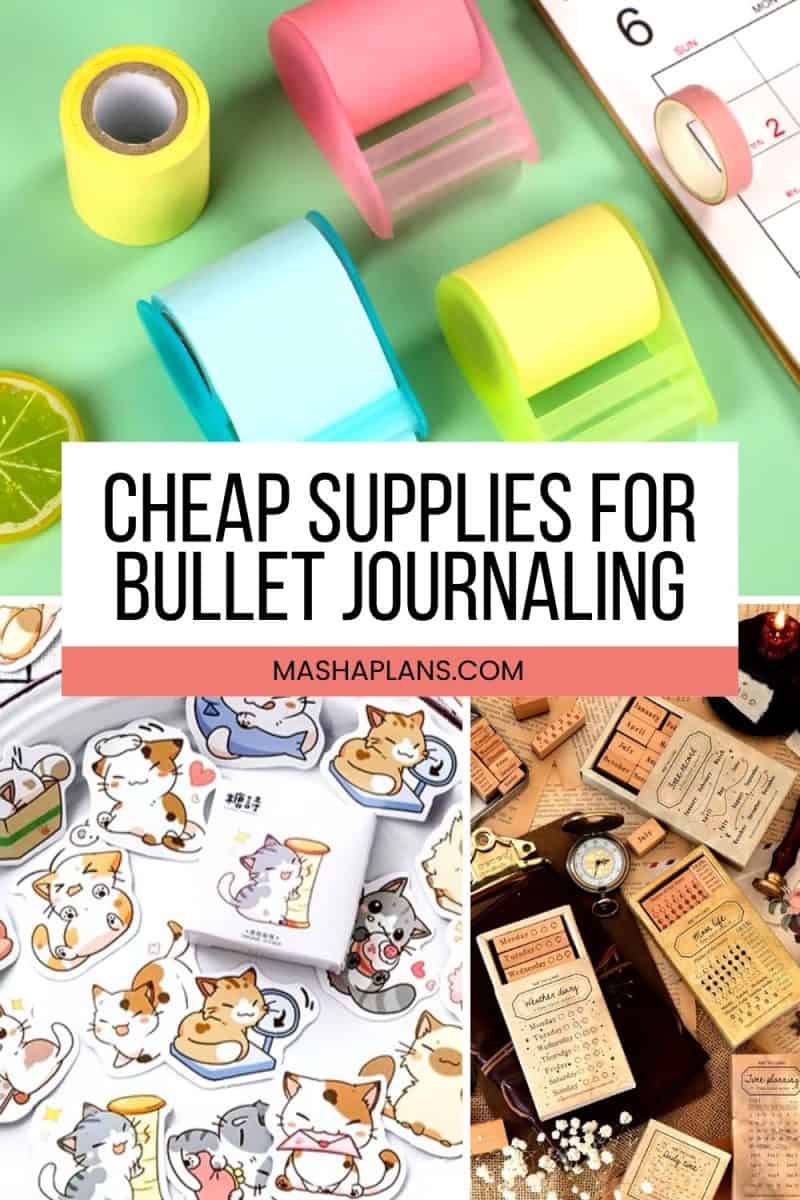 13 Cheap Supplies For Bullet Journaling