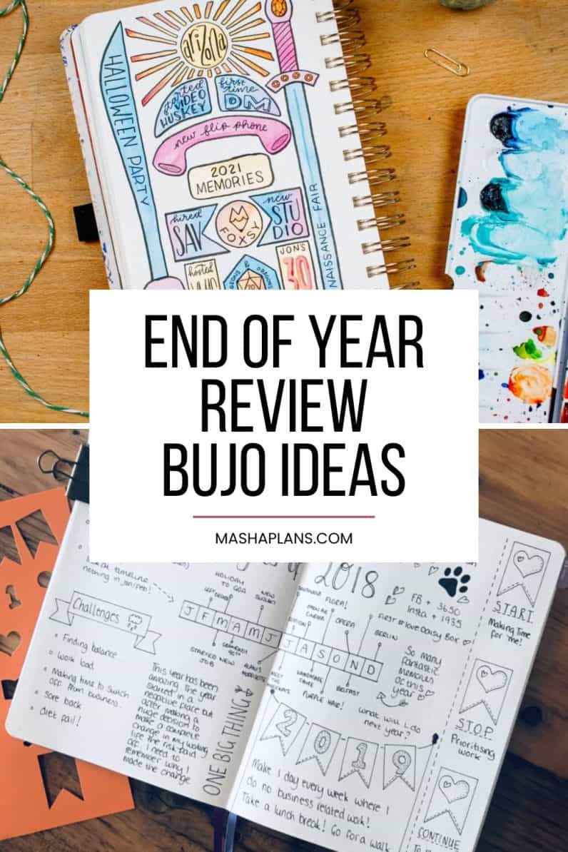 15 End Of Year Bullet Journal Ideas