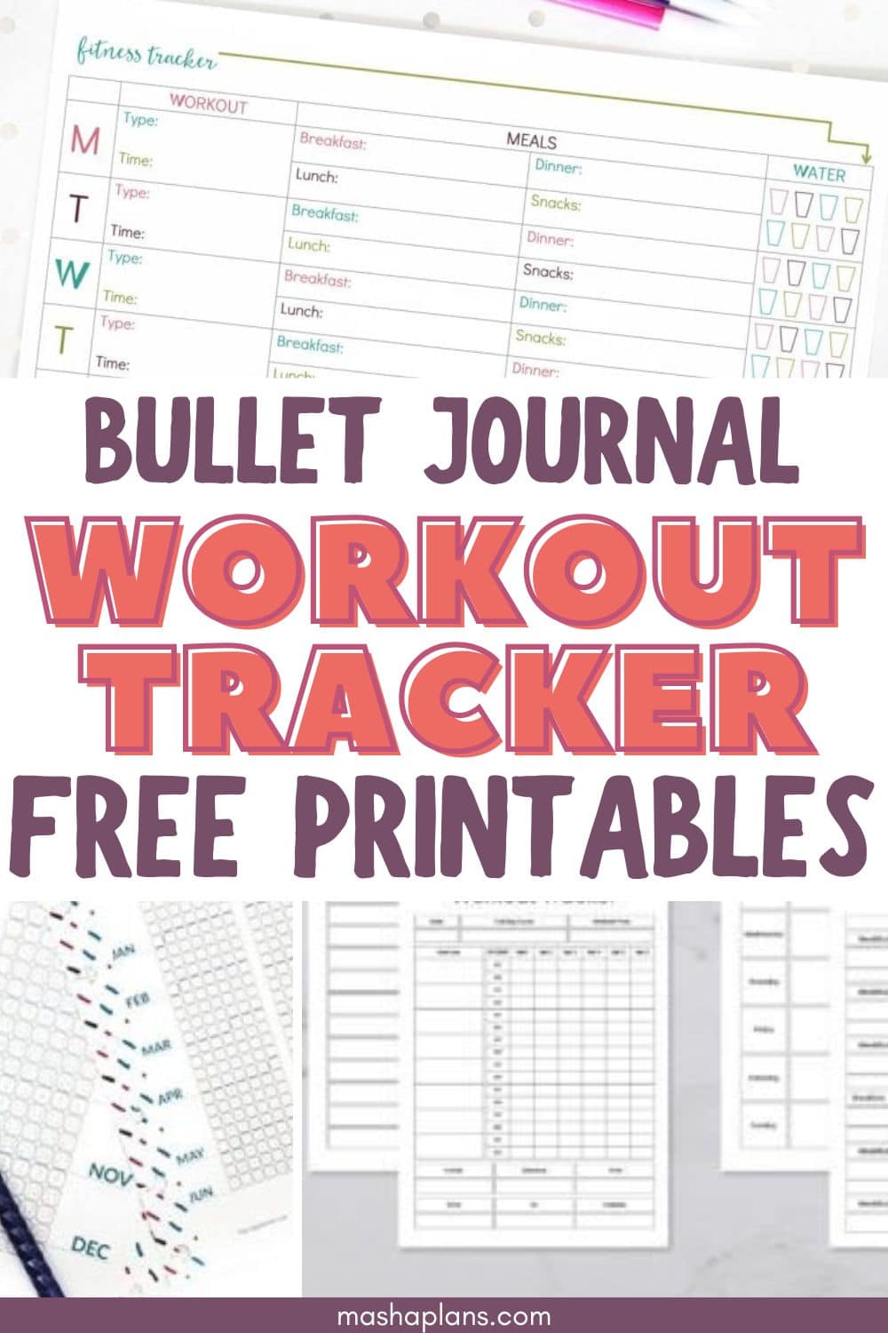 15+ Free Workout Tracker Printables