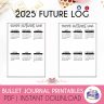 2025 Bullet Journal Future Log Bundle | Masha Plans
