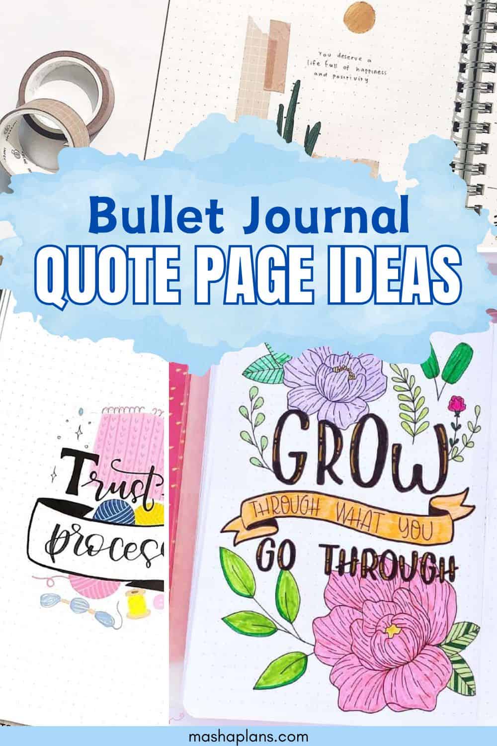 15 Bullet Journal Quote Page Inspirations