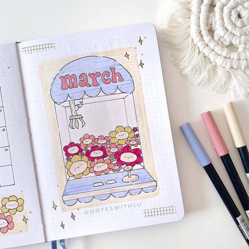 13 Cute Bullet Journal Cover Page Ideas