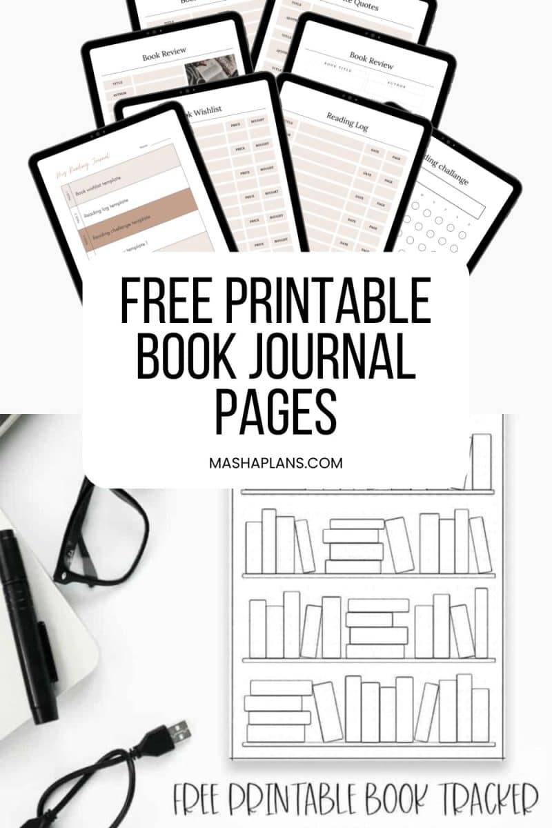 Free Printable Book Journal Pages