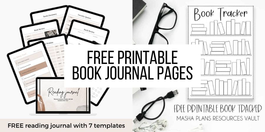 Free Printable Book Journal Pages