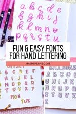 11 Fun & Easy Fonts For Hand Lettering