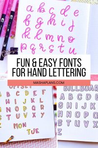 11 Fun & Easy Fonts For Hand Lettering