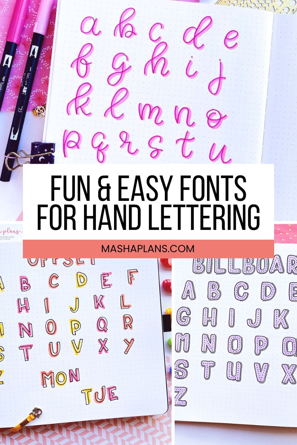 11 Fun & Easy Fonts For Hand Lettering