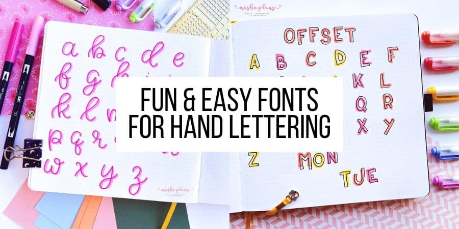 11 Fun & Easy Fonts For Hand Lettering