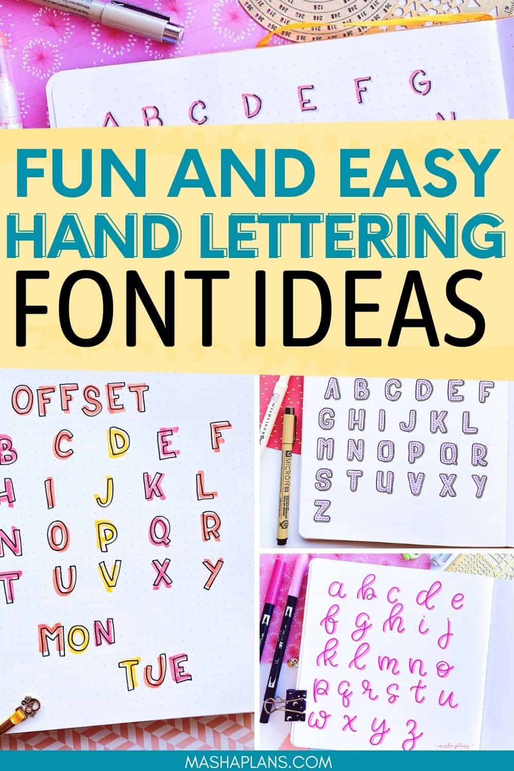 11 Fun & Easy Fonts For Hand Lettering