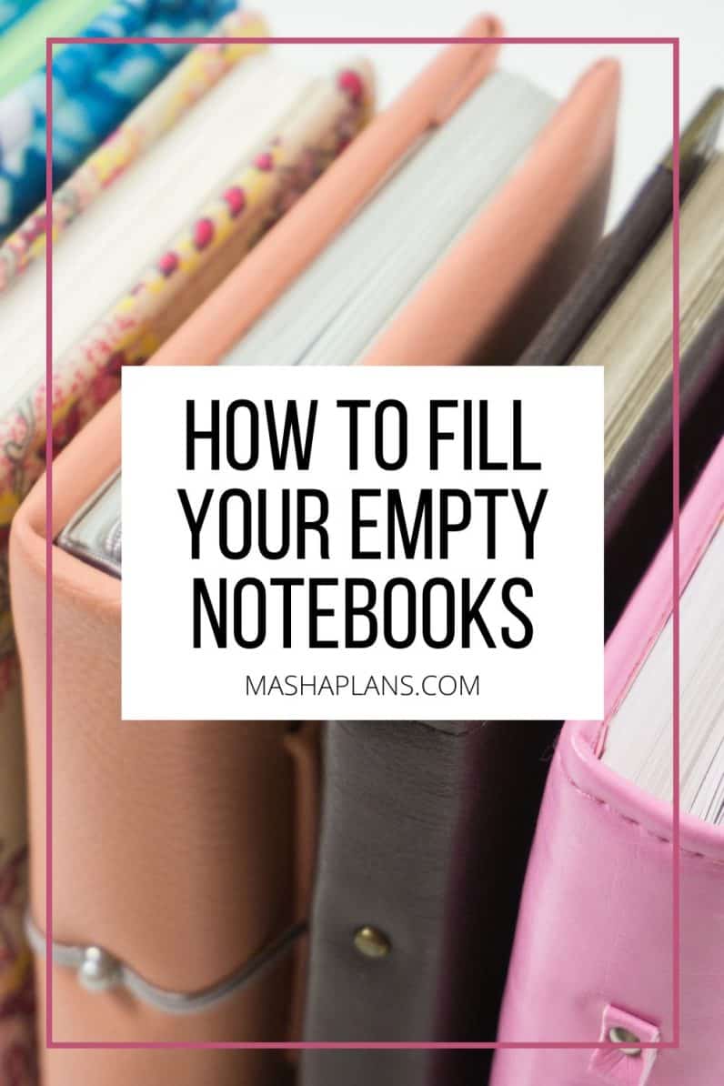 35 Ideas To Fill Your Empty Notebooks