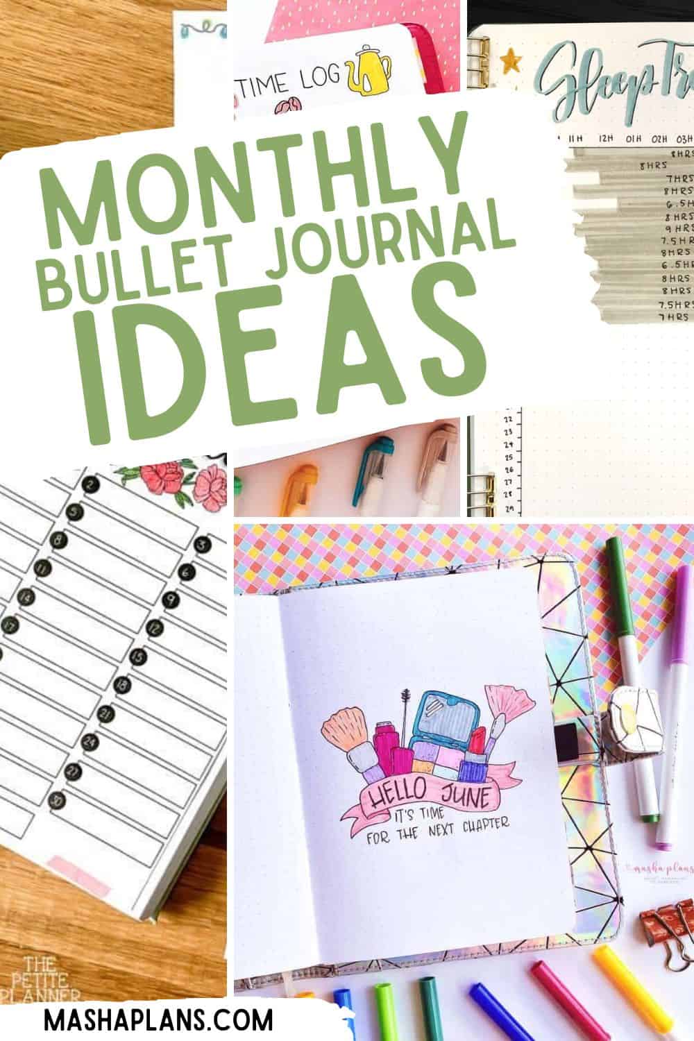 11 Monthly Spread Bullet Journal Ideas