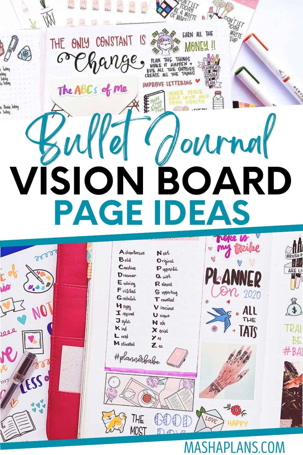 11 Vision Board Bullet Journal Page Ideas