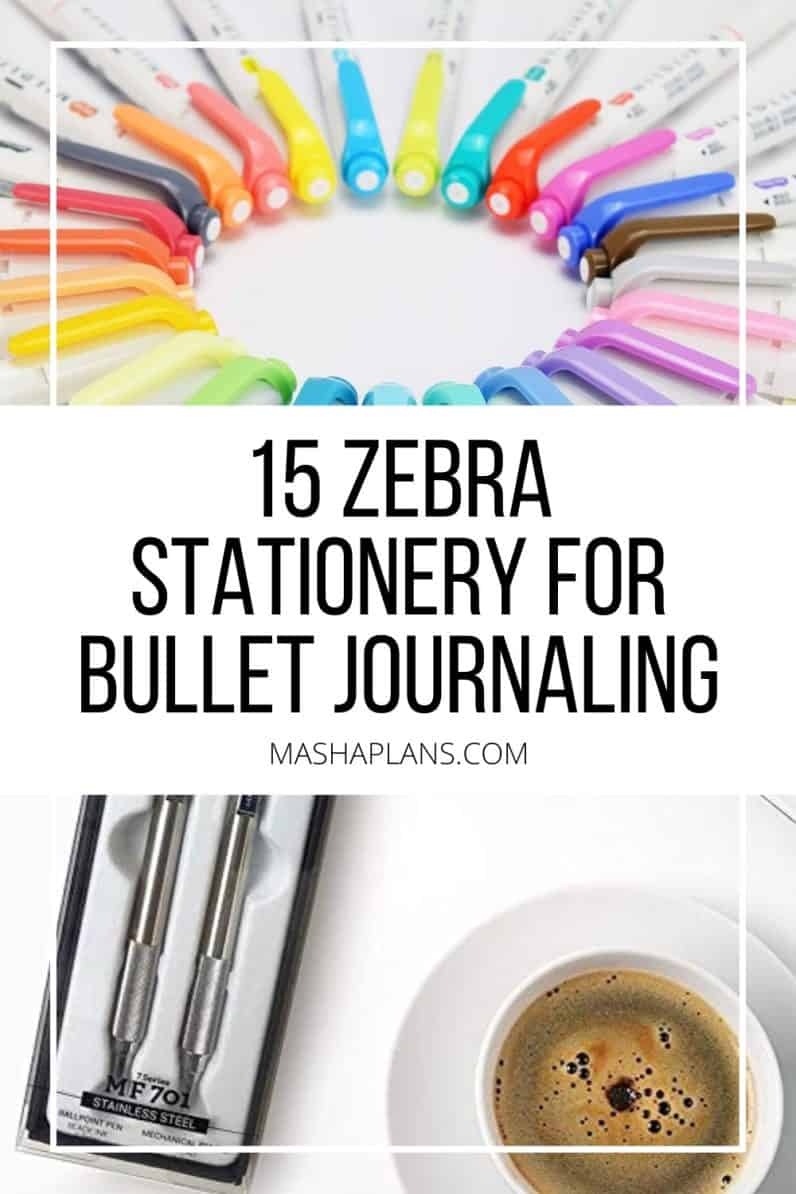 15 Zebra Stationery Products For Bullet Journaling