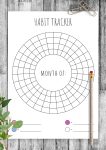 15+ Free Printable Circle Habit Trackers