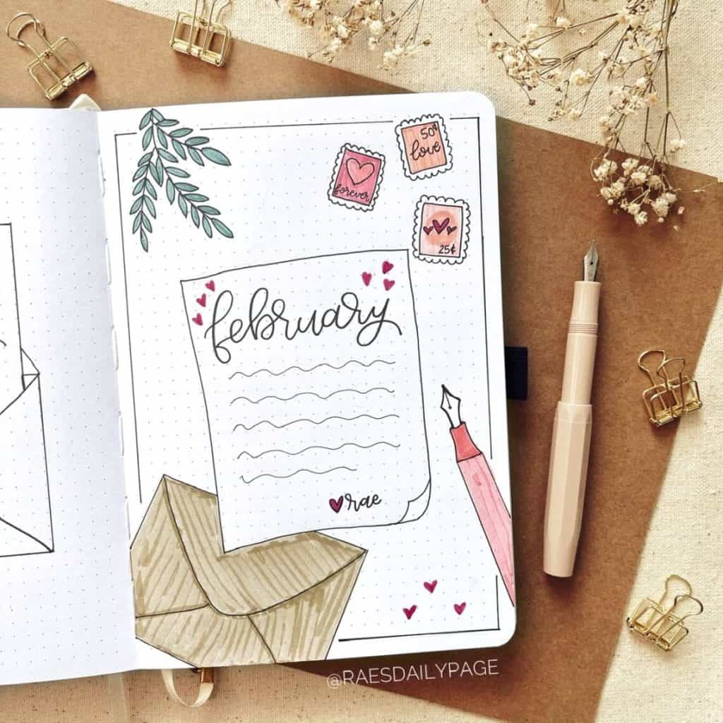 17 Valentine's Day Bullet Journal Inspirations