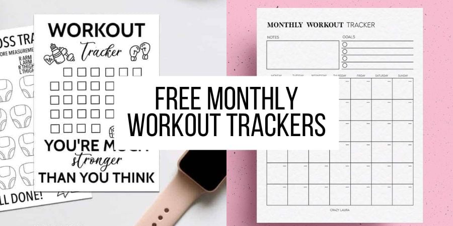 19+ Free Monthly Workout Tracker Printables