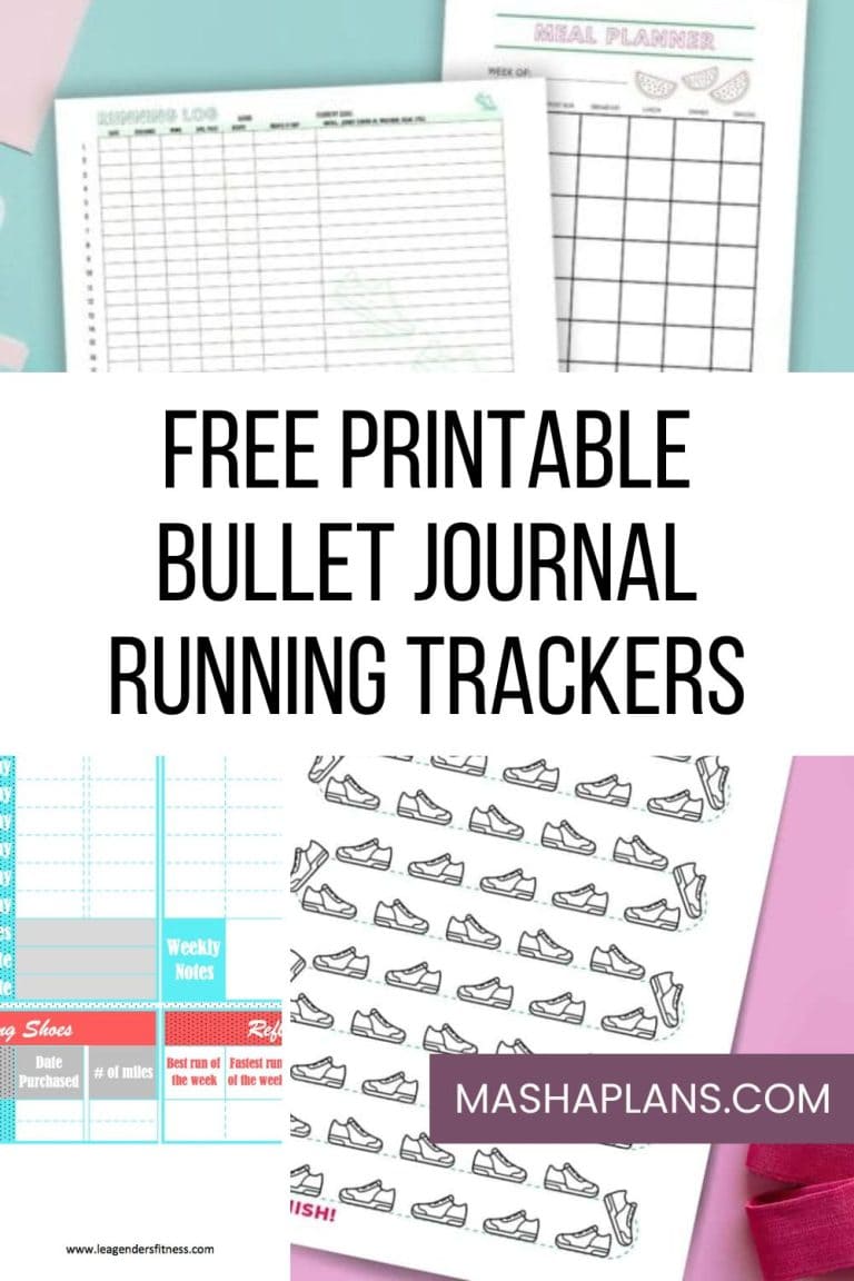 Free Running Tracker Printables