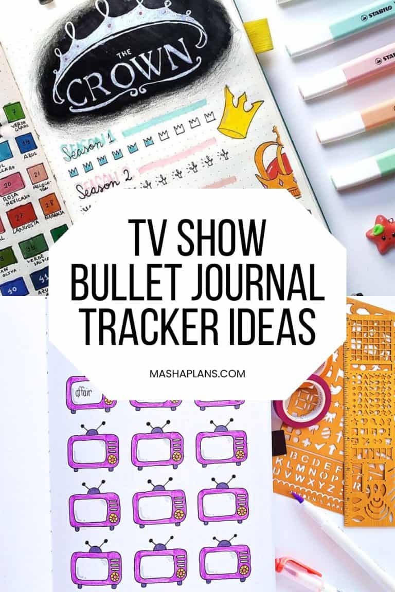 TV Show Tracker Bullet Journal Ideas