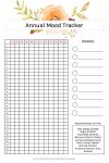Free Yearly Mood Tracker Printables