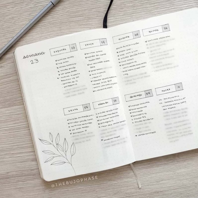 Minimalist Bullet Journal Weekly Spread Ideas