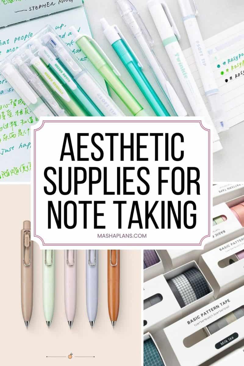 11 Aesthetic Note Taking Supplies