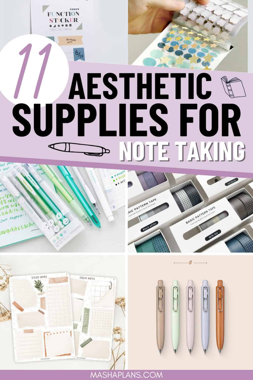11 Aesthetic Note Taking Supplies