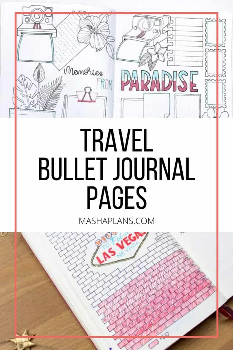 13 Creative Travel Bullet Journal Spreads