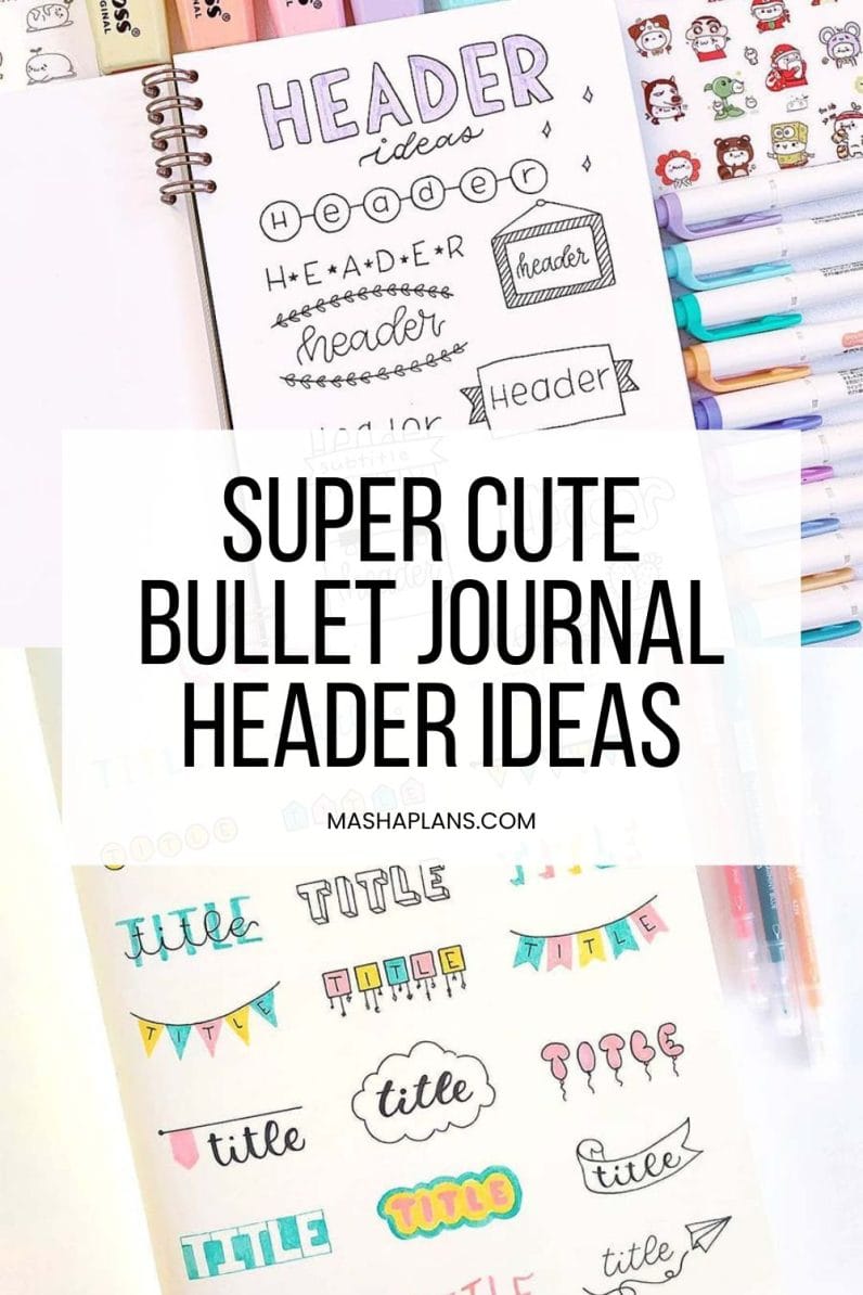 Cute Heading Ideas For Your Bullet Journal