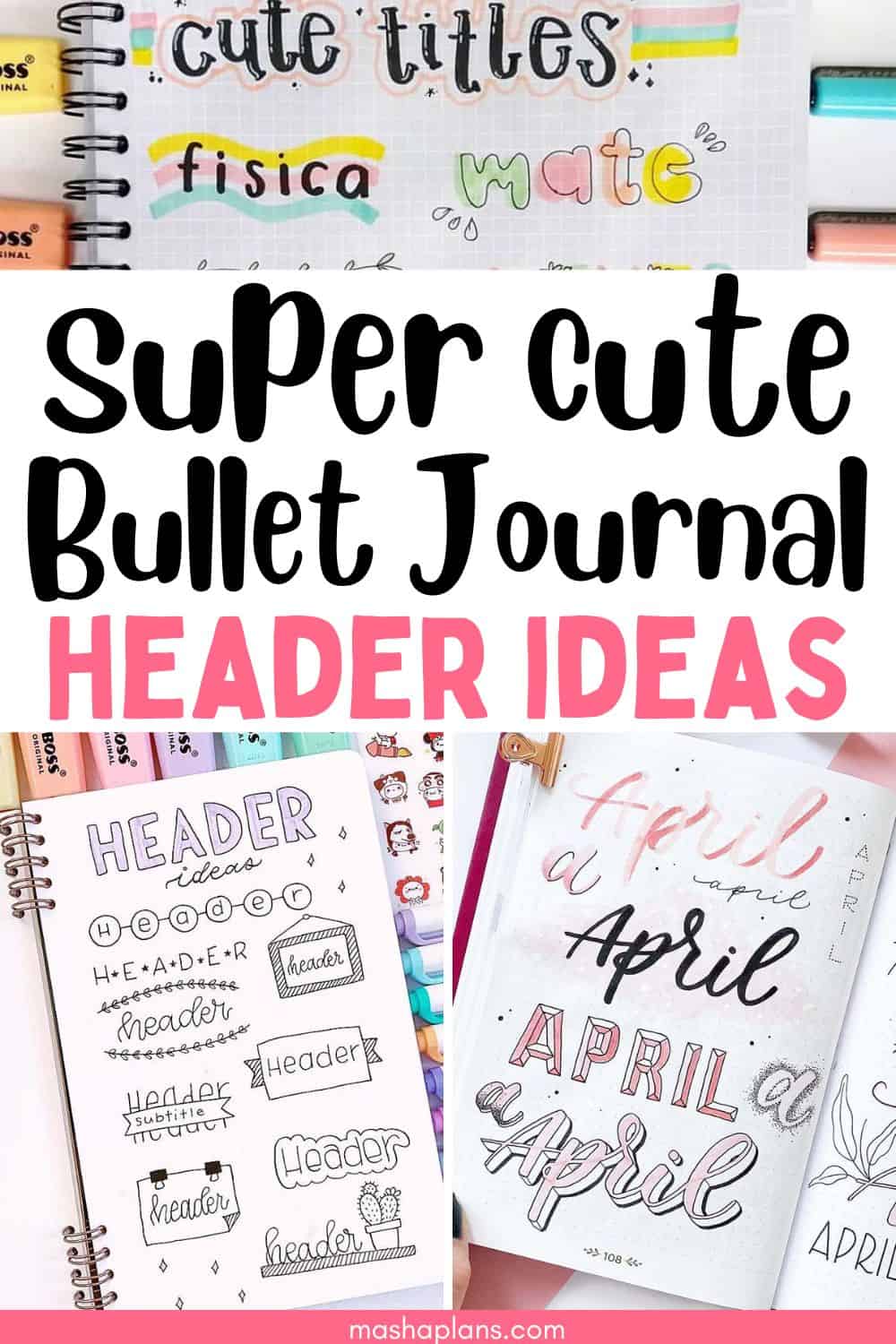 Cute Heading Ideas For Your Bullet Journal
