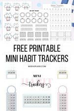 Free Mini Habit Tracker Printables