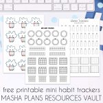 Free Mini Habit Tracker Printables