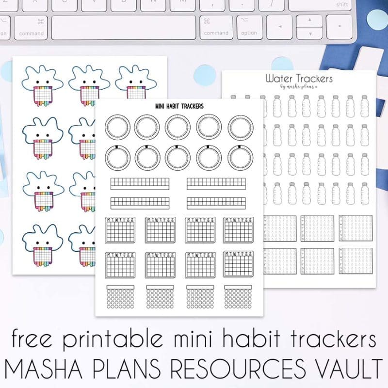 Free Mini Habit Tracker Printables