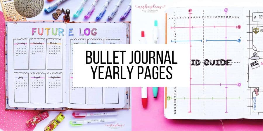 15 Inspiring Yearly Bullet Journal Pages