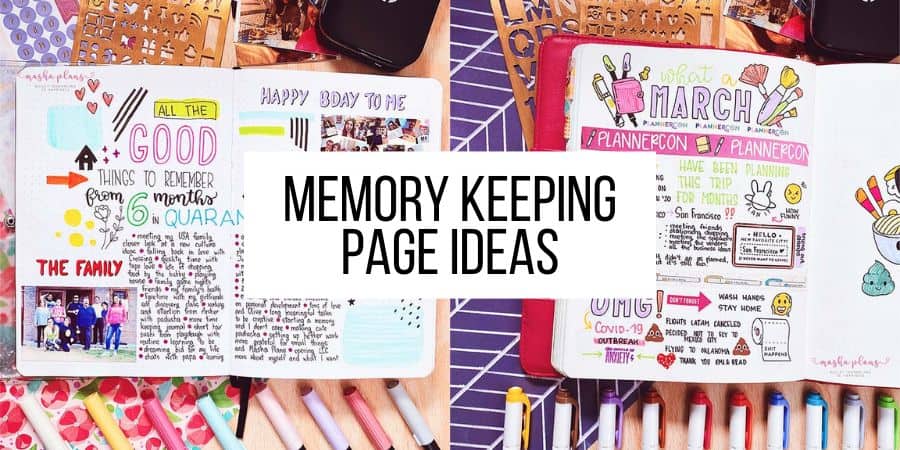 Memory Page Ideas To Add To Your Bullet Journal